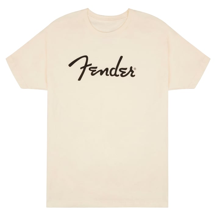 Fender Spaghetti Logo T-Shirt Olympic White | The Fellowship of Acoustics